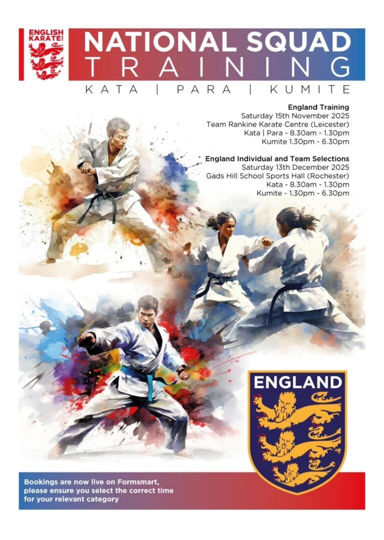 England Team Training – WKF RECOGNISED ENGLISH KARATE NGB